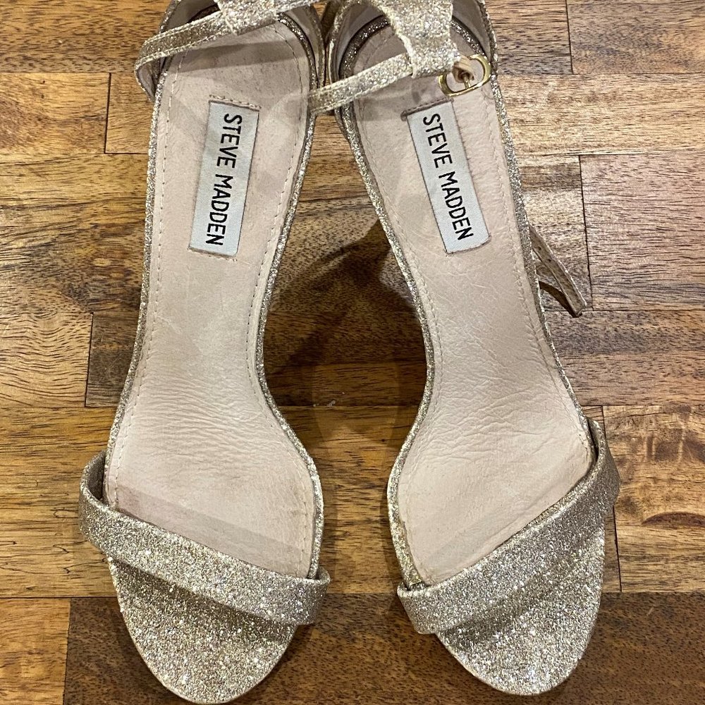 Steve Madden Gold Glitter Heels - Gem